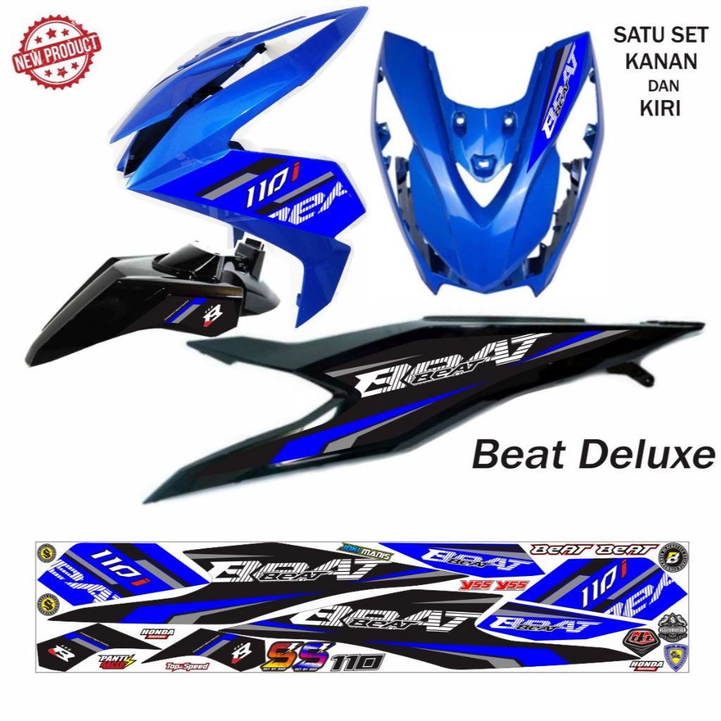 Jual STIKER HONDA BEAT NEW DELUXE 2021 / STIKER VARIASI BEAT ISS ...