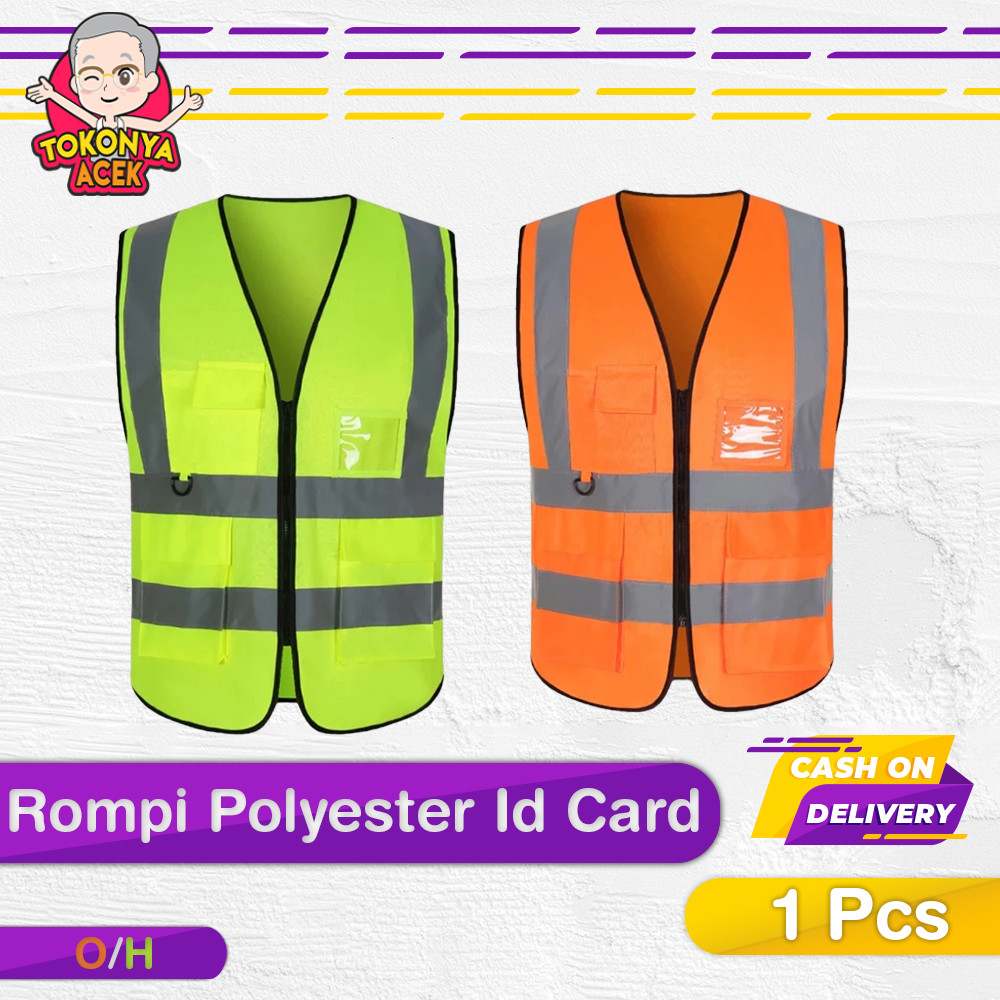 Jual Rompi Resliting ID Card - Rompi Safety Proyek KANTONG Resleting ...