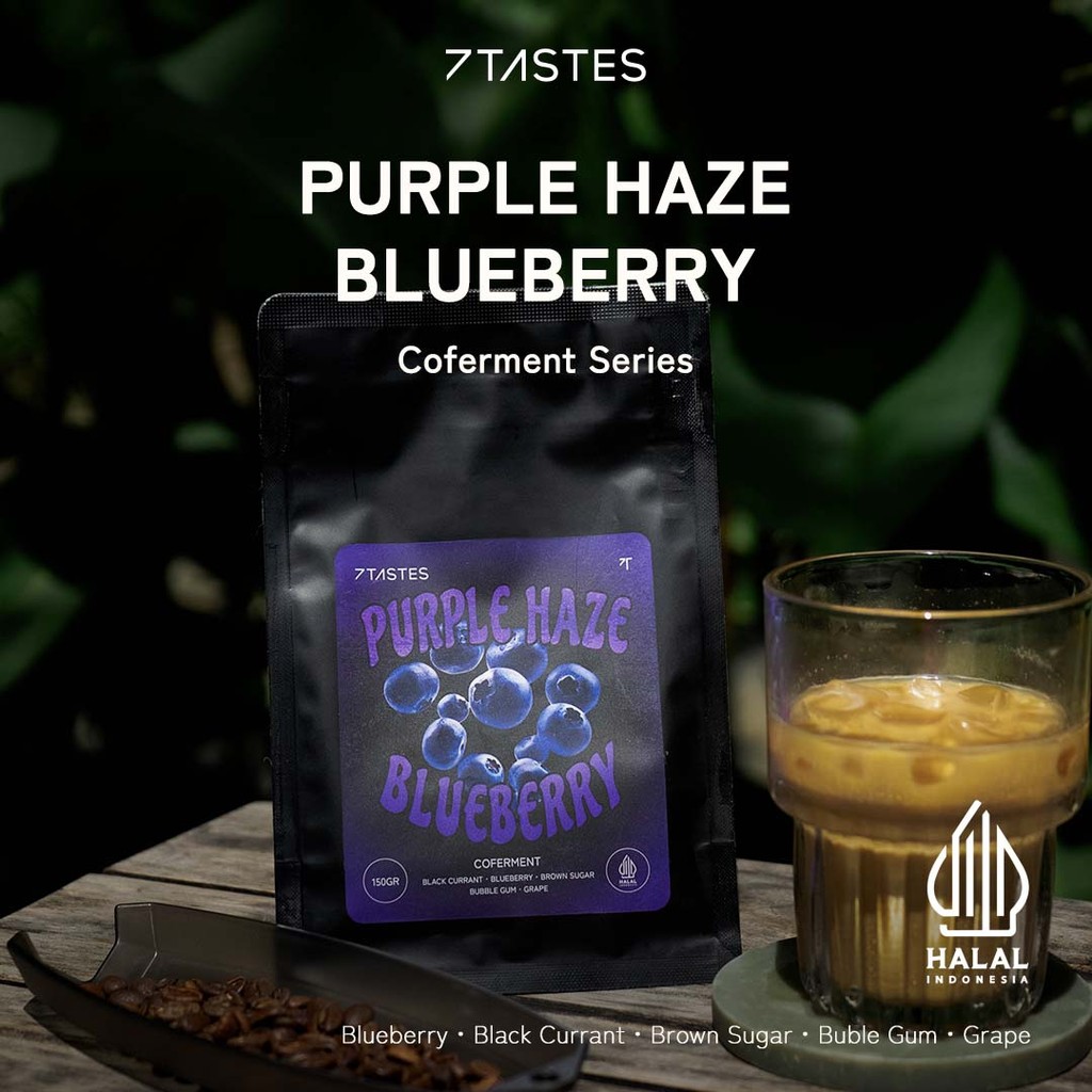 Jual Kopi Arabika Purple Haze Blueberry 7 Tastes Coffee - Biji Kopi ...