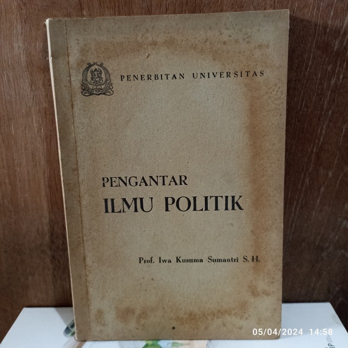 Jual buku pengantar ilmu politik iwa kusuma sumantri 113 hal 966 | Shopee Indonesia