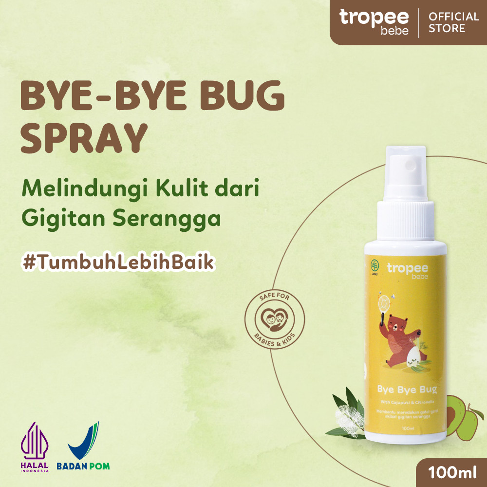 Jual Tropee Bebe Bye Bye Bug Spray 100ml | Spray Anti Nyamuk dan ...