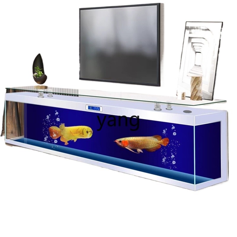 Jual LH Internet celebrity TV cabinet fish tank tea table aquarium ...