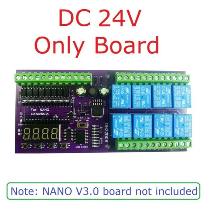 Jual UM27 Modul 8 Channel Relay Shield PLC Expansion RS485 for Arduino ...