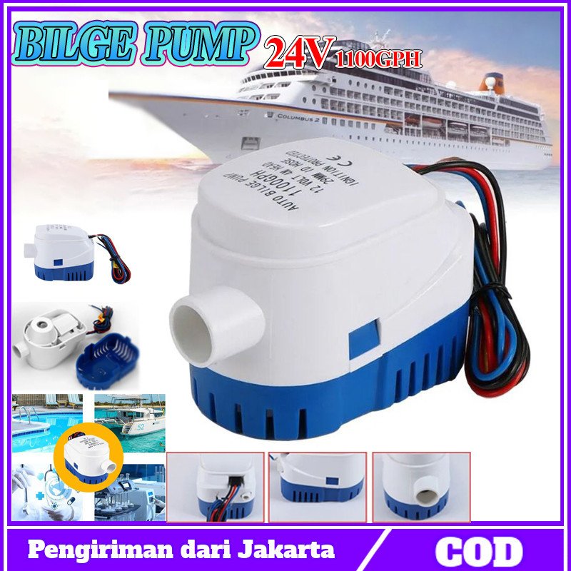 Jual 【siap】1100GPH Pompa Air Celup Bilge Automatic Otomatis 12V/24V ...