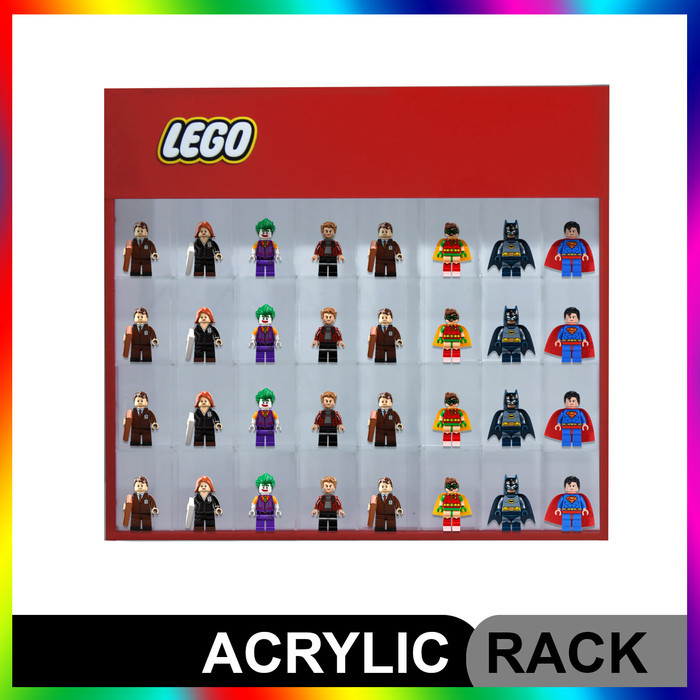 Jual Rak LEGO Minifigure Isi 32 - Merah | Shopee Indonesia