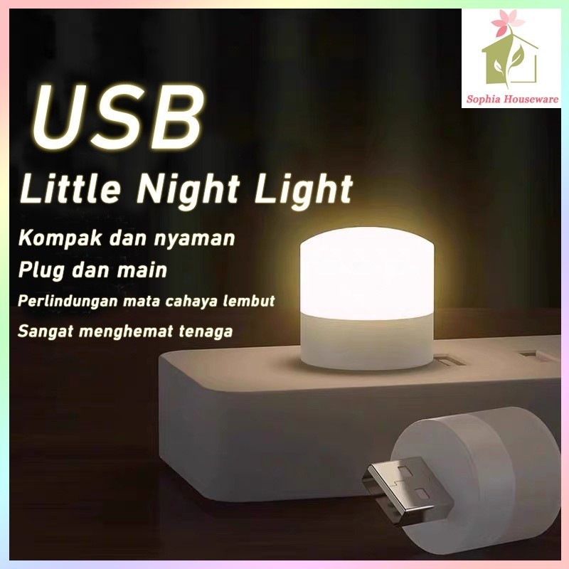 Jual Lampu LED Mini USB Portable / Lampu Belajar / Lampu Tidur USB Mini | Shopee Indonesia