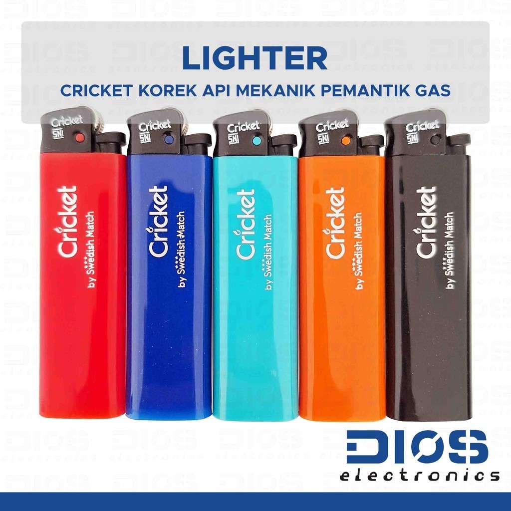 Jual CRICKET Korek Api Mekanik Pemantik Gas Lighter 2000 Flames SNI ORI ...