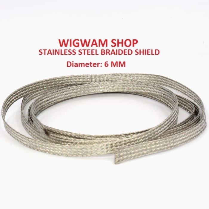Jual 6MM Stainless Steel Braided Shield (sleeving pelindung kabel koil ...