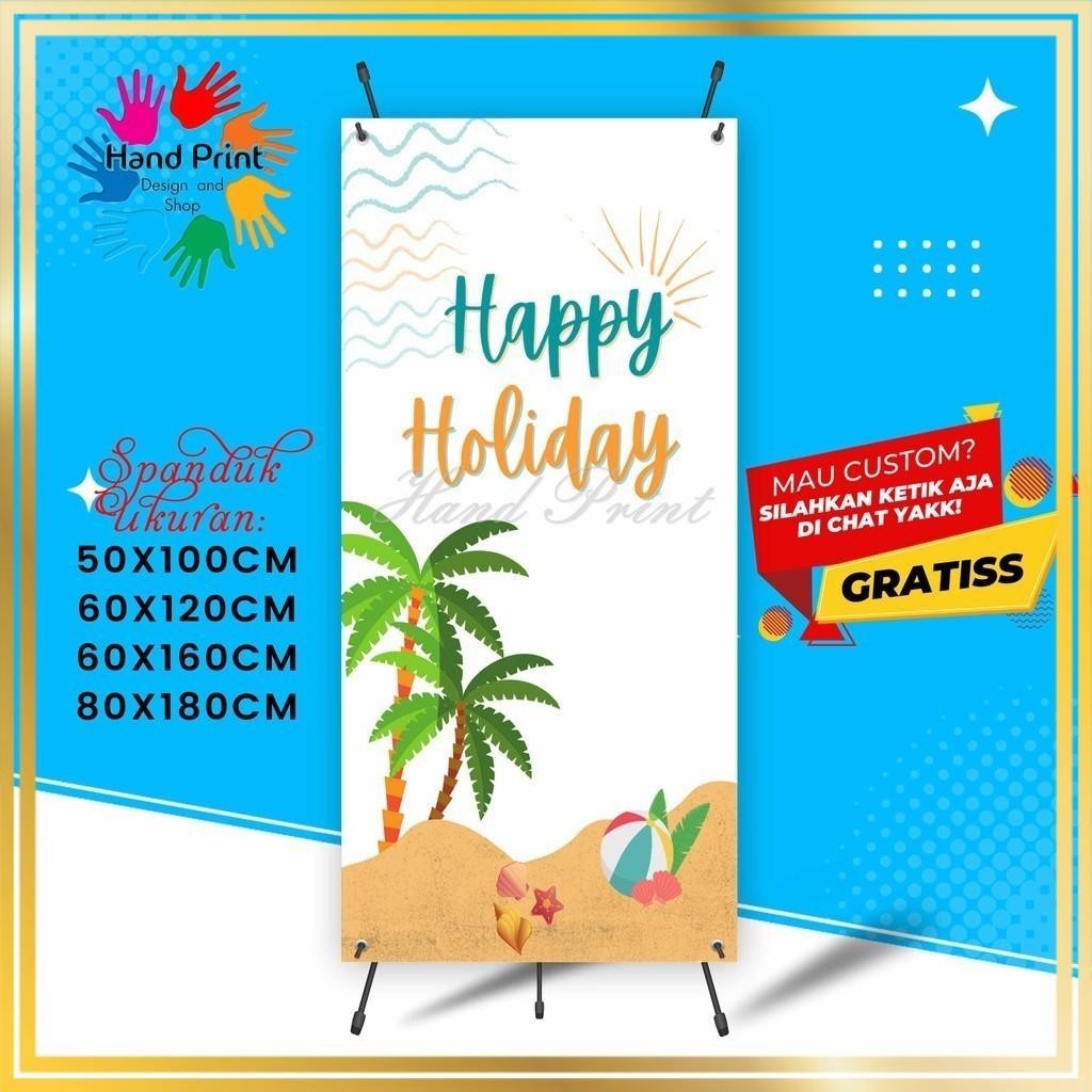 Jual SPANDUK BANNER Liburan Wisata Travel Jalan - jalan F MMT Spanduk ...