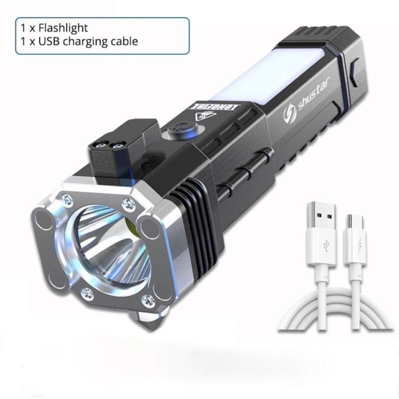 Jual (FLKS) TORCH SENTER LED MULTIFUNGSI HAMMER EMERGENCY PLUS 4 MAGNET ...