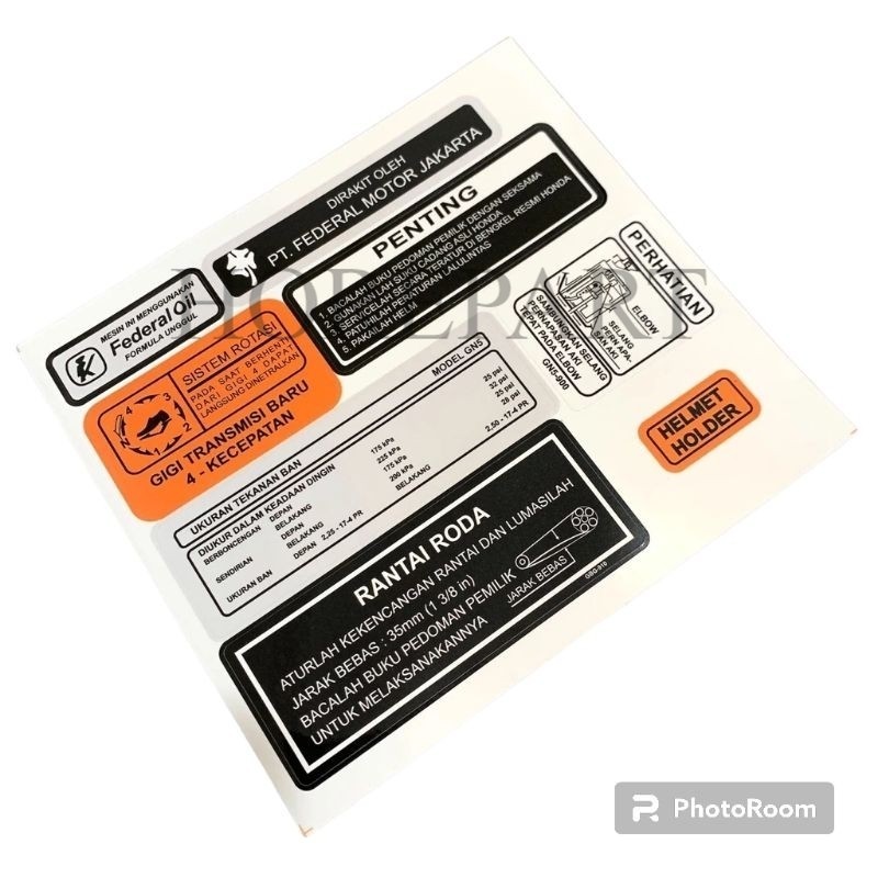 Jual STIKER DETAIL STICKER DETAIL PELENGKAP HONDA ASTREA GRAND PRIMA ...