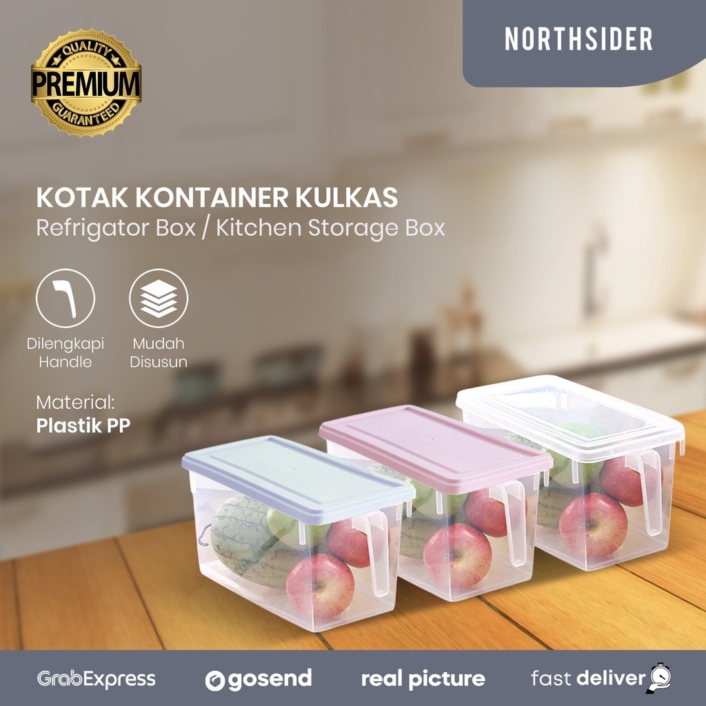 Jual Kotak kontainer kulkas organizer box kitchen storage box XL-049 ...