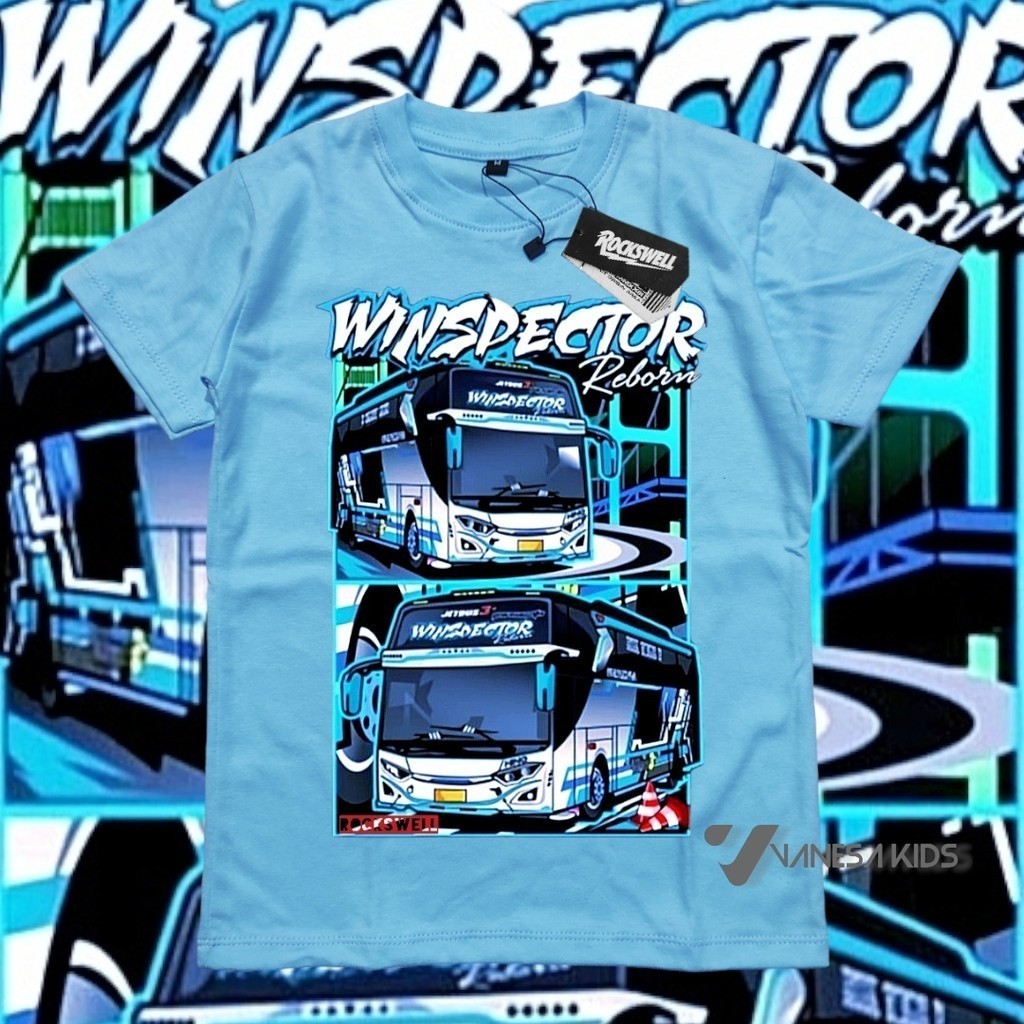 Jual Baju Kaos anak Bus Winspector Tuan Muda Kids Panda bis Mania 4 -12 Thn Oblong Distro Basuri ...