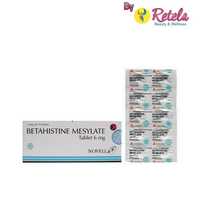 Jual Betahistine Mesilate 6Mg 1 Strip 10 Tablet | Shopee Indonesia