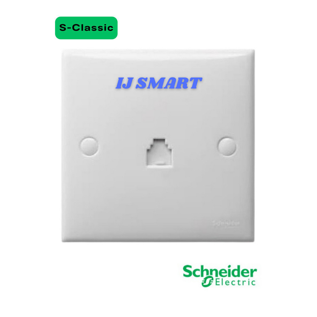 Jual Stop Kontak Socket/Outlet Telepon Schneider S-Classic 1 Gang ...
