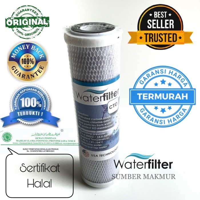 Jual CTO Filter / Karbon Blok/ Carbon Block 10 Inch - Water Filter | Shopee Indonesia