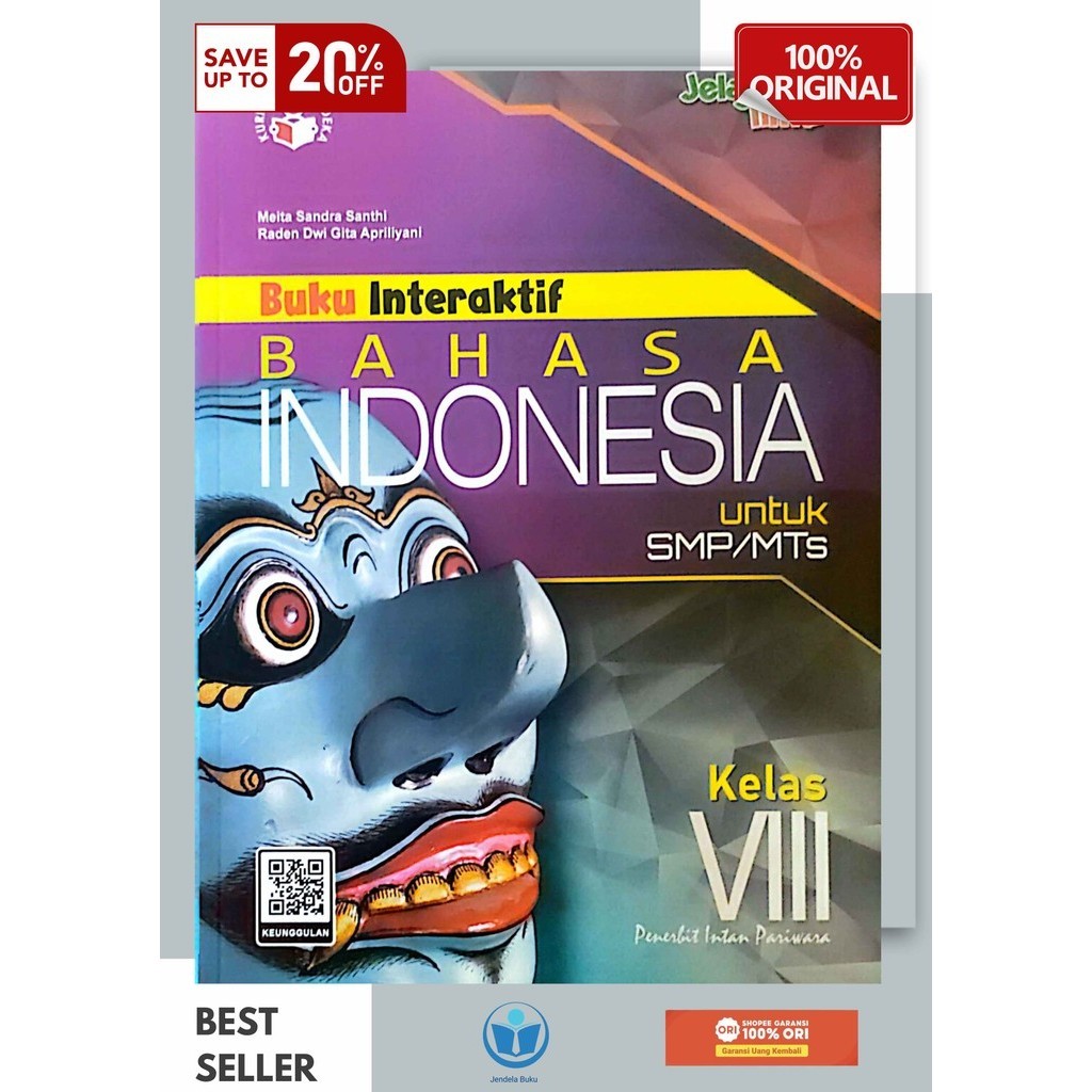 Jual Buku Paket Interaktif Bahasa Indonesia SMP Kelas 8 Kurikulum Merdeka Intan pariwara Tahun ...