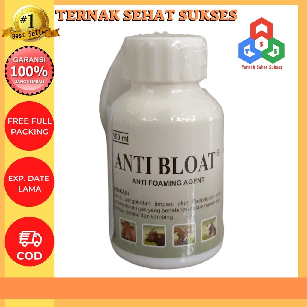 Jual ANTI BLOAT 100 ml - Obat Kembung Tympani Sapi Kambing Kuda Kelinci ...