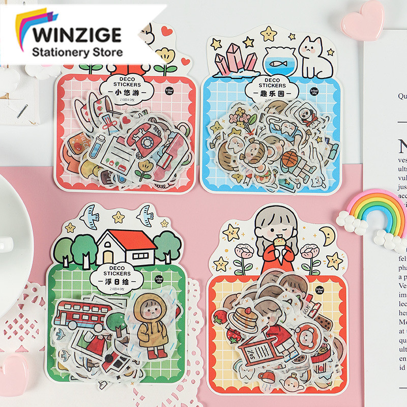 Jual Winzige 40pcs Stiker Lucu Stiker Kecil Lucu Dekorasi Sticker ...
