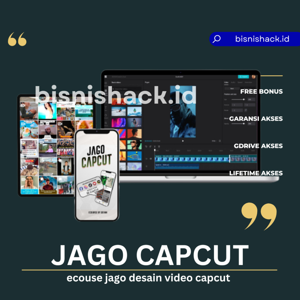 Jual ECOURSE JAGO CAPCUT BELAJAR MAHIR EDITING VIDEO CAPCUT TERLENGKAP FULL MATERI | Shopee ...