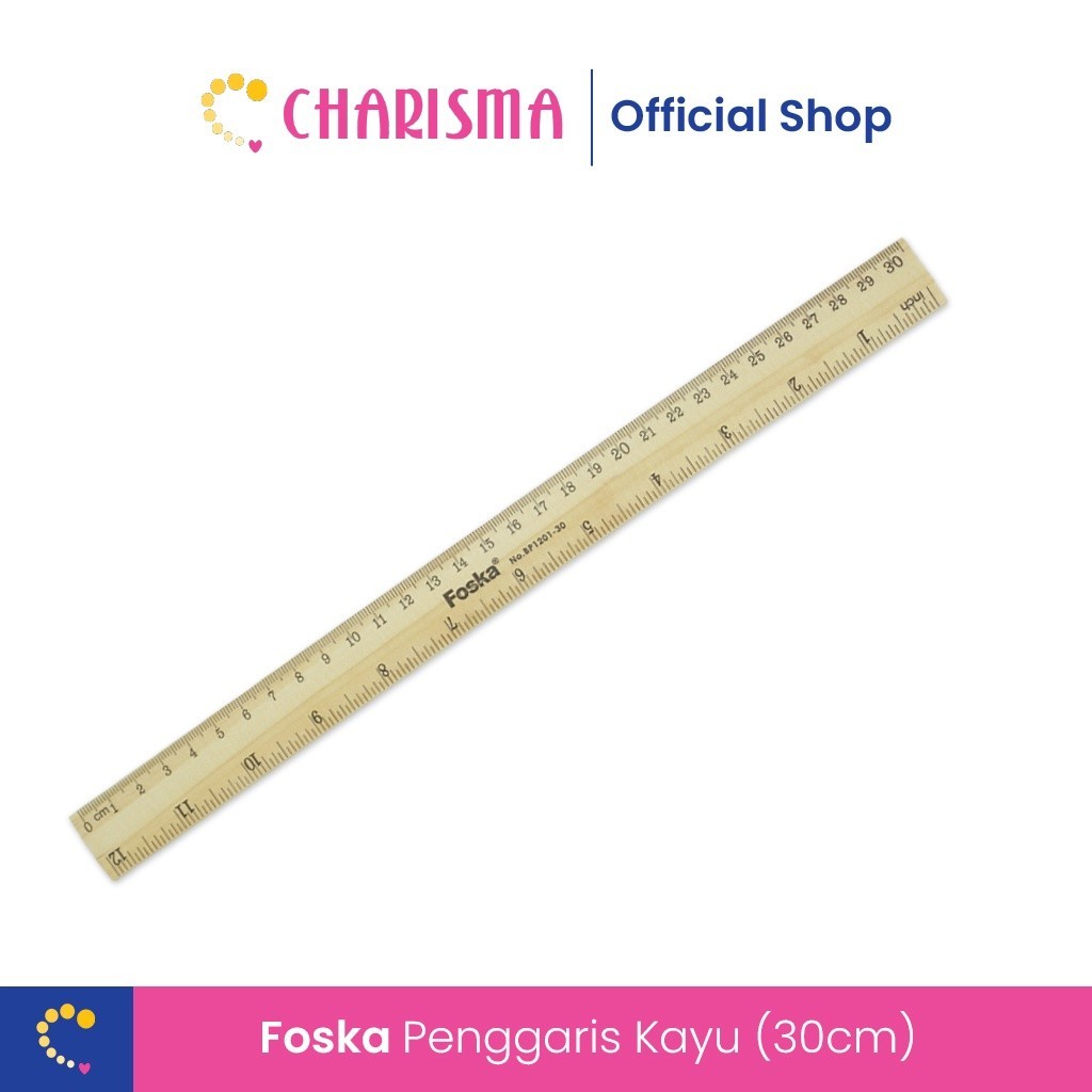 Jual Penggaris Panjang - Foska Penggaris Mistar Kayu - Penggaris Pola ...