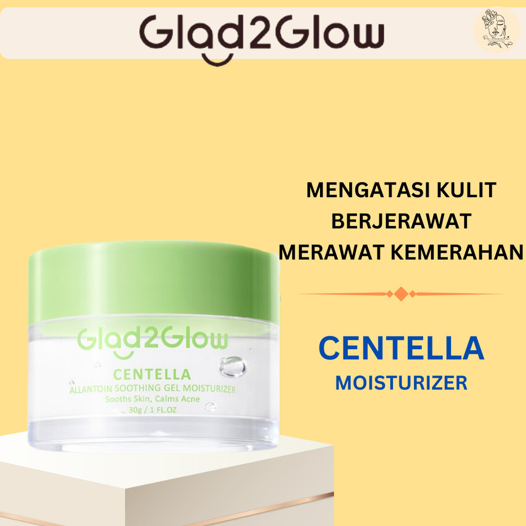 Jual Glad2Glow Centella Allantoin Soothing Moisturizer Gel Repair Skin ...