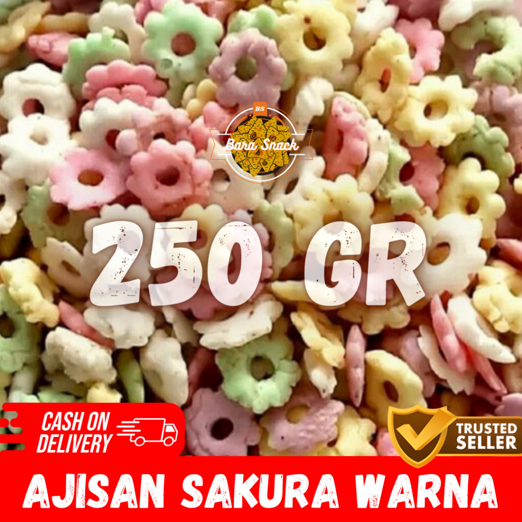 Jual [ 250gr ] Ajisan Sakura Riri Warna Warni Super Gurih & Renyah ...