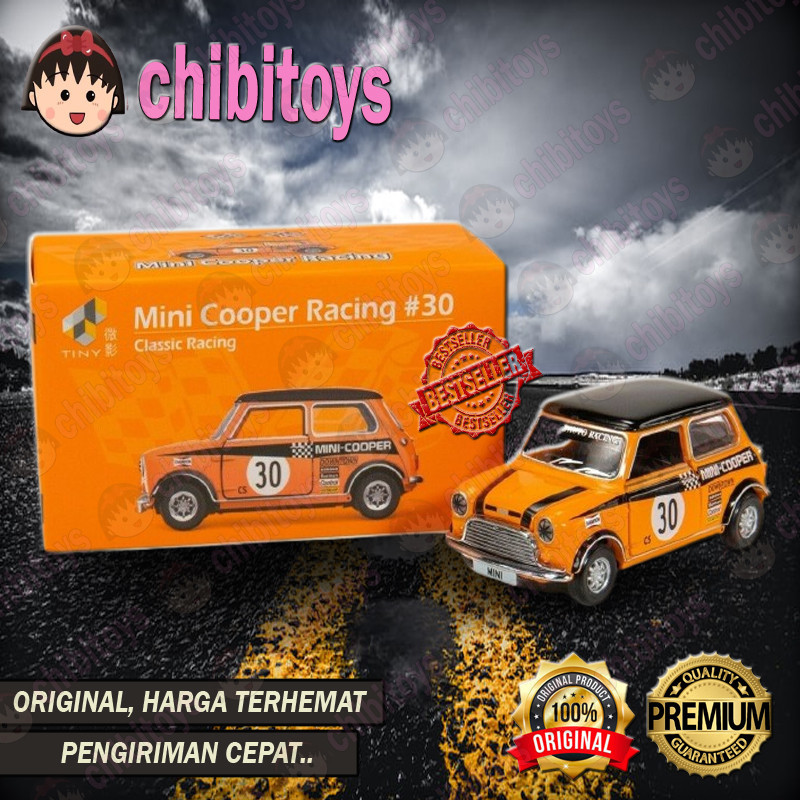 Jual Tiny Mini Cooper Morris Classic Racing 30 Orange Diecast Miniscale Original | Shopee Indonesia