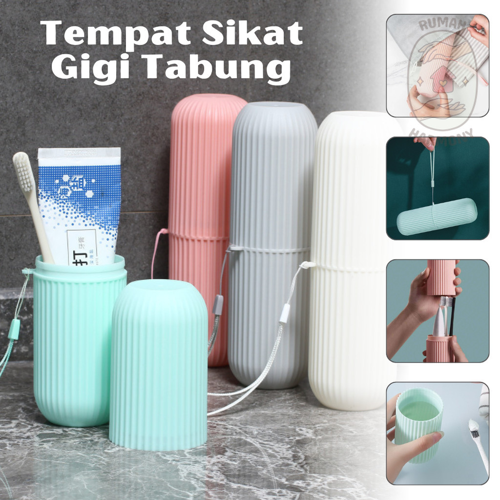 Jual Tempat Kotak Sikat Gigi Travel Portable / Kotak Penyimpanan Gosok ...