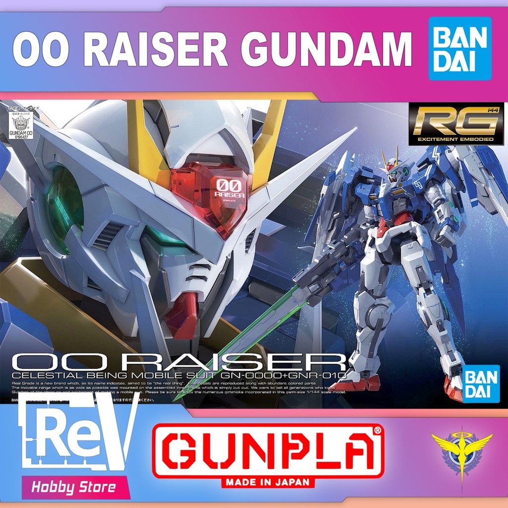 Jual RG OO RAISER OO GUNDAM BANDAI REAL GRADE 1/144 | Shopee Indonesia