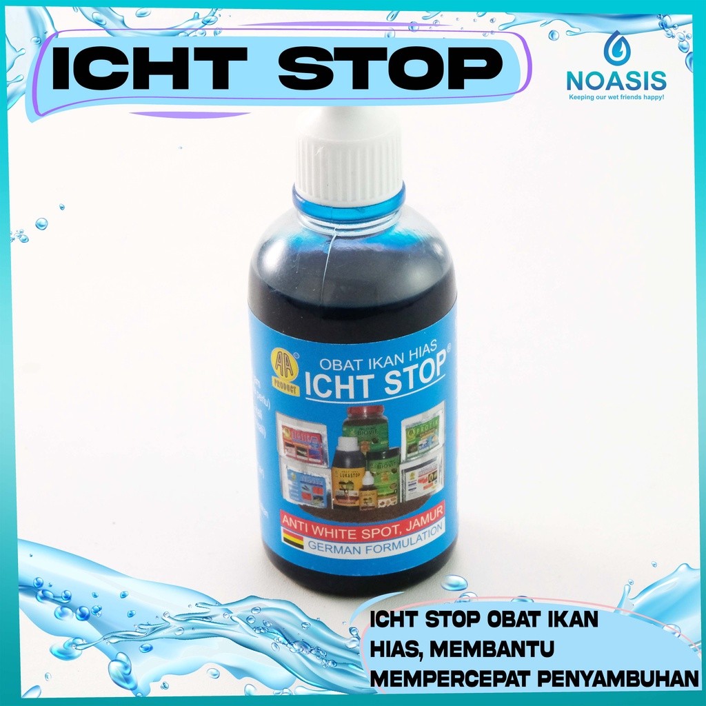 Jual ICHT STOP OBAT IKAN HIAS ANTI WHITE SPOT / BINTIK PUTIH / JAMUR 30 ...