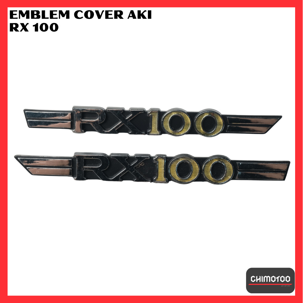 Jual Emblem Cover Tutup Bok Aki Yamaha Rx100 Rx 100 | Shopee Indonesia