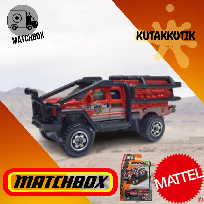 Jual Matchbox Mobil Pickup Truck Superlift Ford F-350 Superduty Rescue ...
