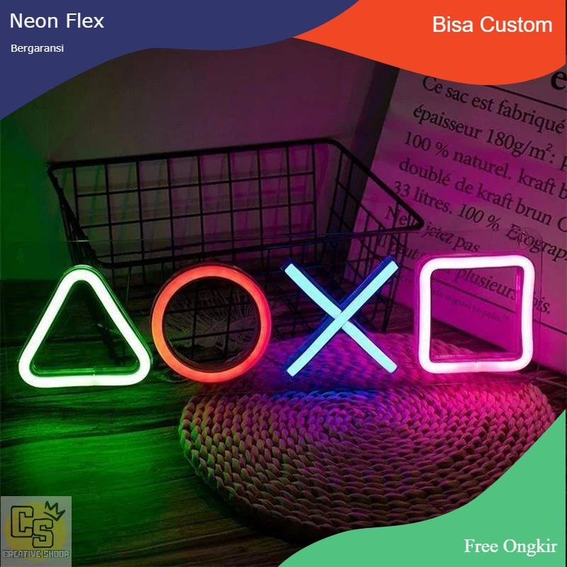 Jual Lampu Neon Sign Neon Flex 12v Model Game Model PS | Shopee Indonesia
