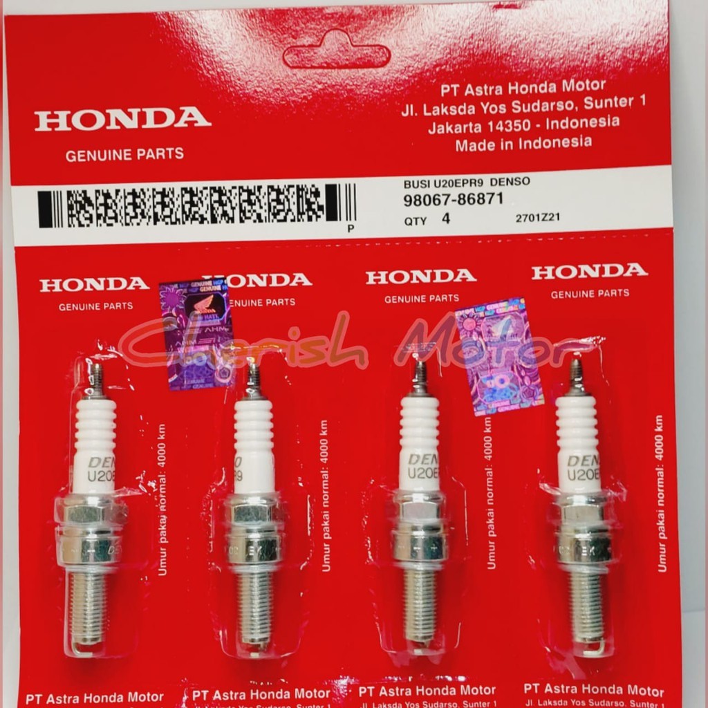 Jual BUSI DENSO U20 EPR9 KHARISMA SUPRA X125 BEAT VARIO REVO ABS BLADE ...