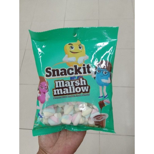 Jual Snackit MarshMallow With Choco dip 70gr | Shopee Indonesia