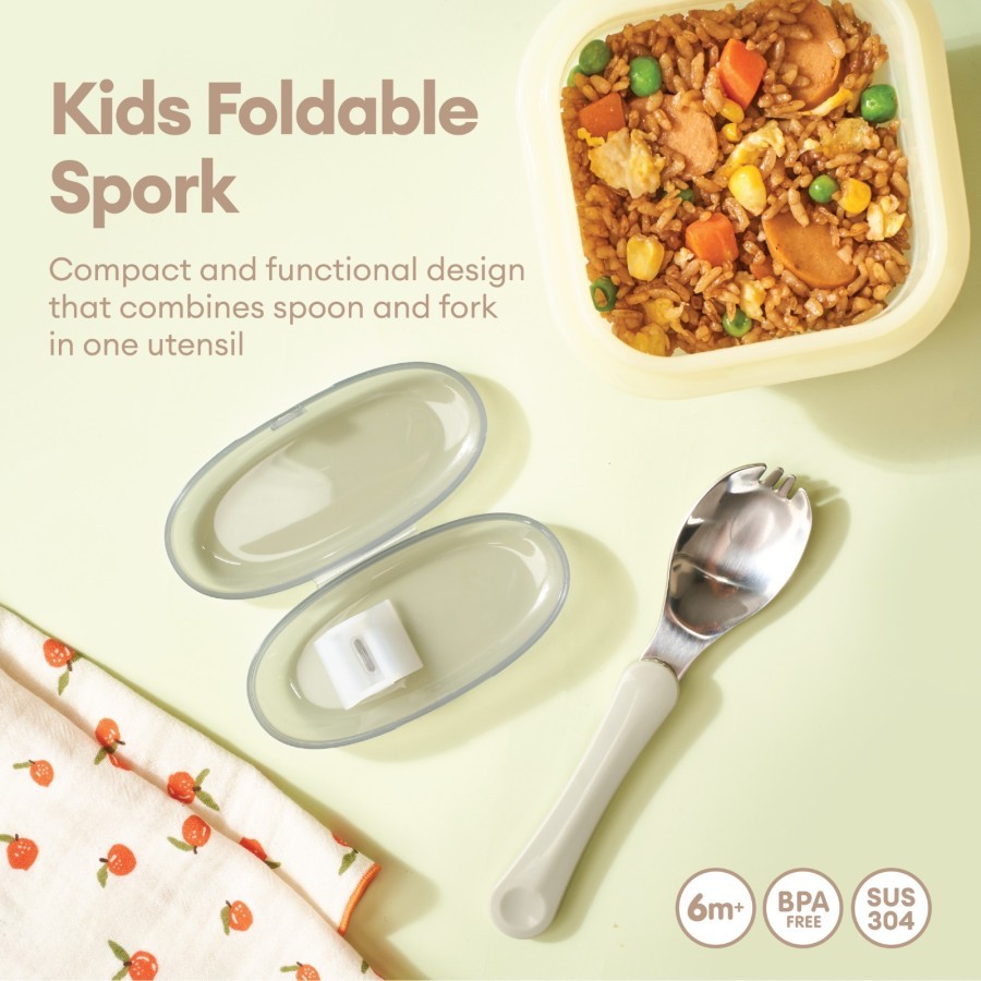 Jual LITTLE DIMPLE Kid's Foldable Spork | Shopee Indonesia