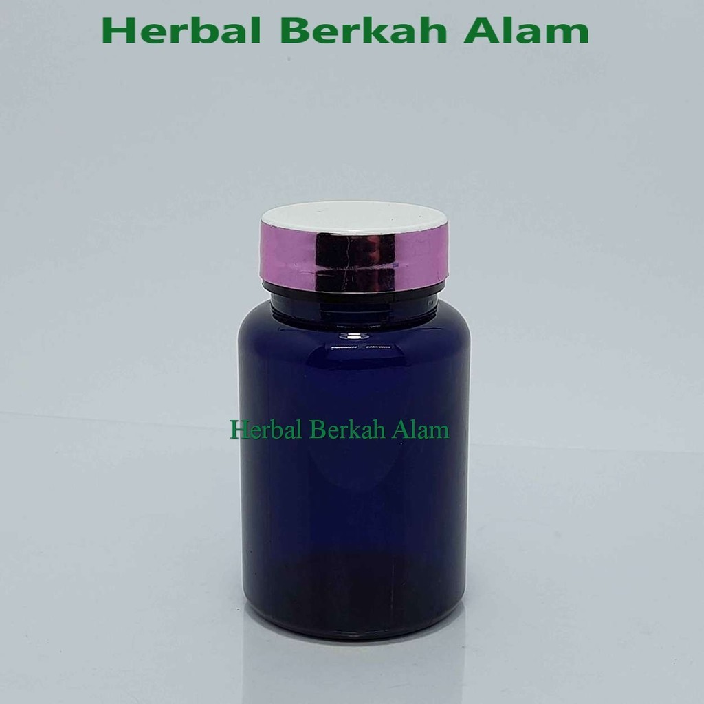 Jual Botol Obat 135 ml Biru Tutup Putih List Full Pink / Botol Obat ...