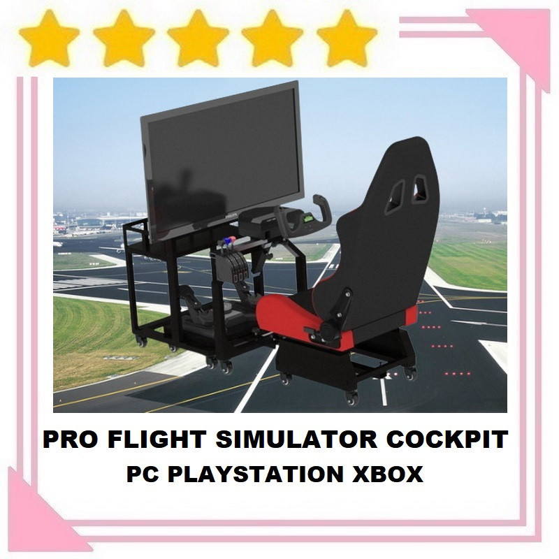 Jual Pro Flight Simulator Cockpit Kursi Gaming Sim Rig PC PS4 PS5 Xbox ...