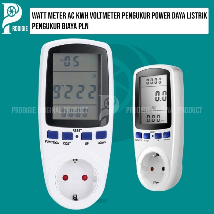 Jual WATT METER AC KWH Voltmeter Pengukur Power Daya Listrik Ukur Biaya ...