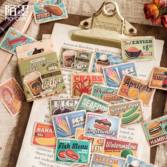Jual Sticker Pack Isi 46 Lembar COFFEE RETRO EDITION Stiker Scrapbook ...
