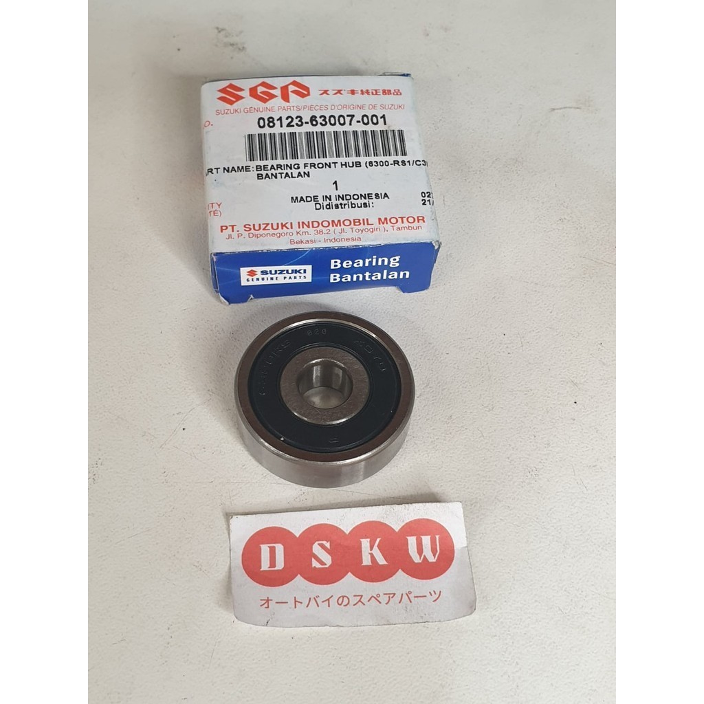 Jual Laher 6300 Bearing Roda Depan Kiri RC100 | CRYSTAL SGP 08123-63007 ...