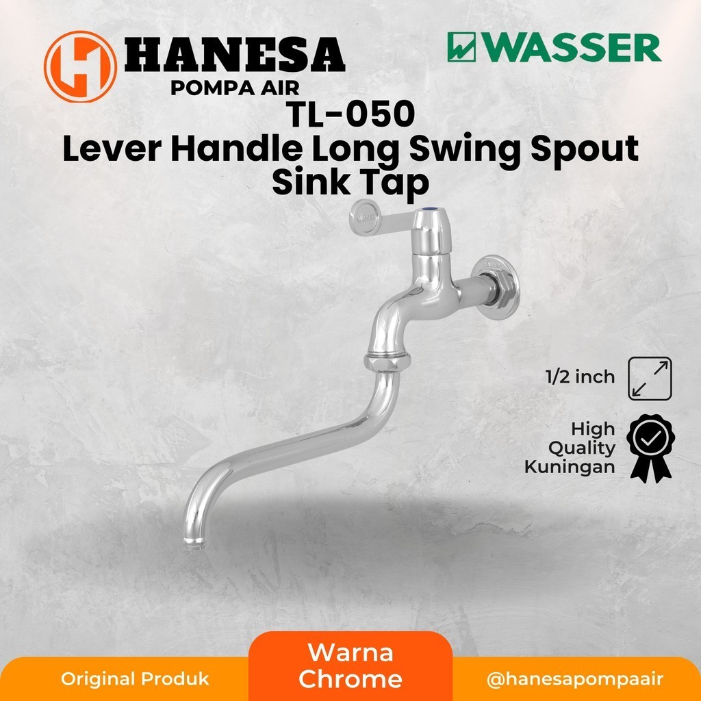Jual WASSER TL - 050 (Lever Handle Long Swing Spout Sink Tap) | Shopee ...