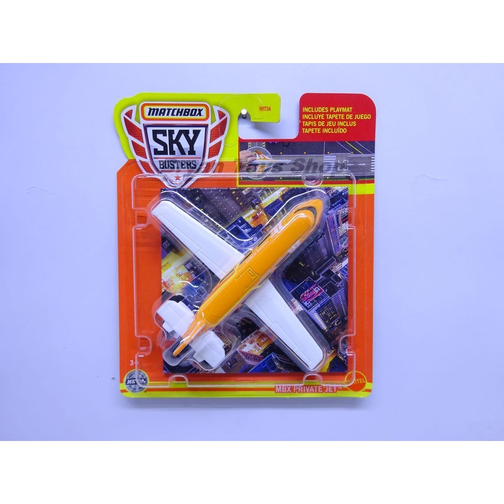 Jual Matchbox Sky Busters MBX Private Jet Orange | Shopee Indonesia