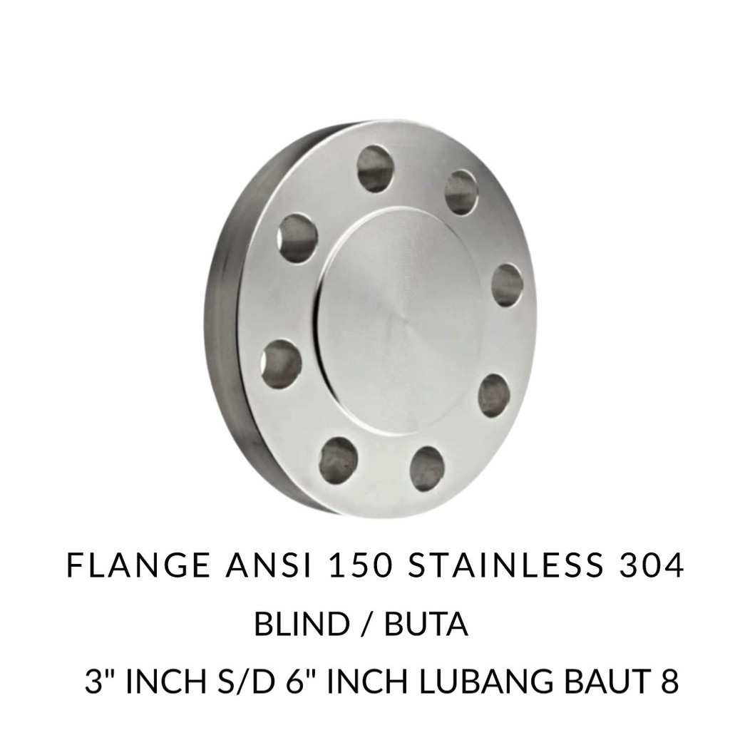 Jual Flange 5" inch stainless 304 ansi 150 blind / buta | Shopee Indonesia