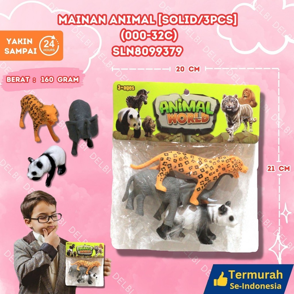 Jual Mainan Set Miniatur Hewan Animal Figure Binatang Hutan MAINAN ...