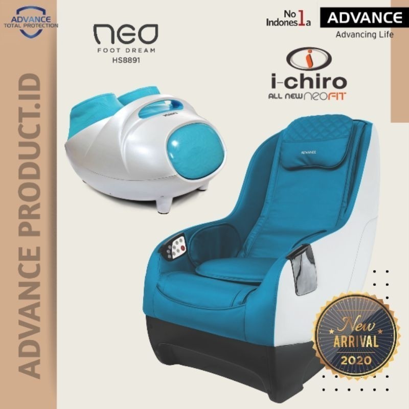 Jual PAKET KURSI PIJAT ADVANCE ALL NEW NEO FIT 2 DAN NEO FOOT DREAM ...