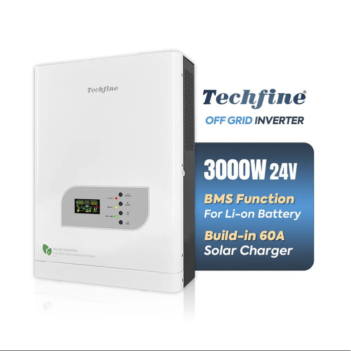 Jual Techfine Hybrid Inverter 48V 3000W Low Frequency MPPT 60A VS ...