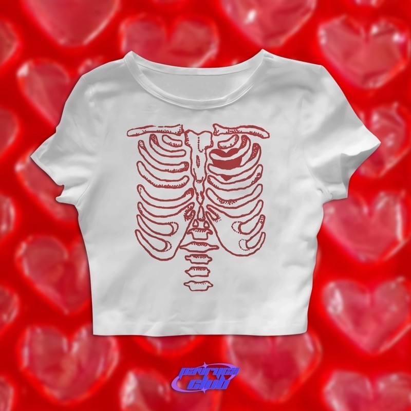 Jual crop top baby tee torso red | Shopee Indonesia