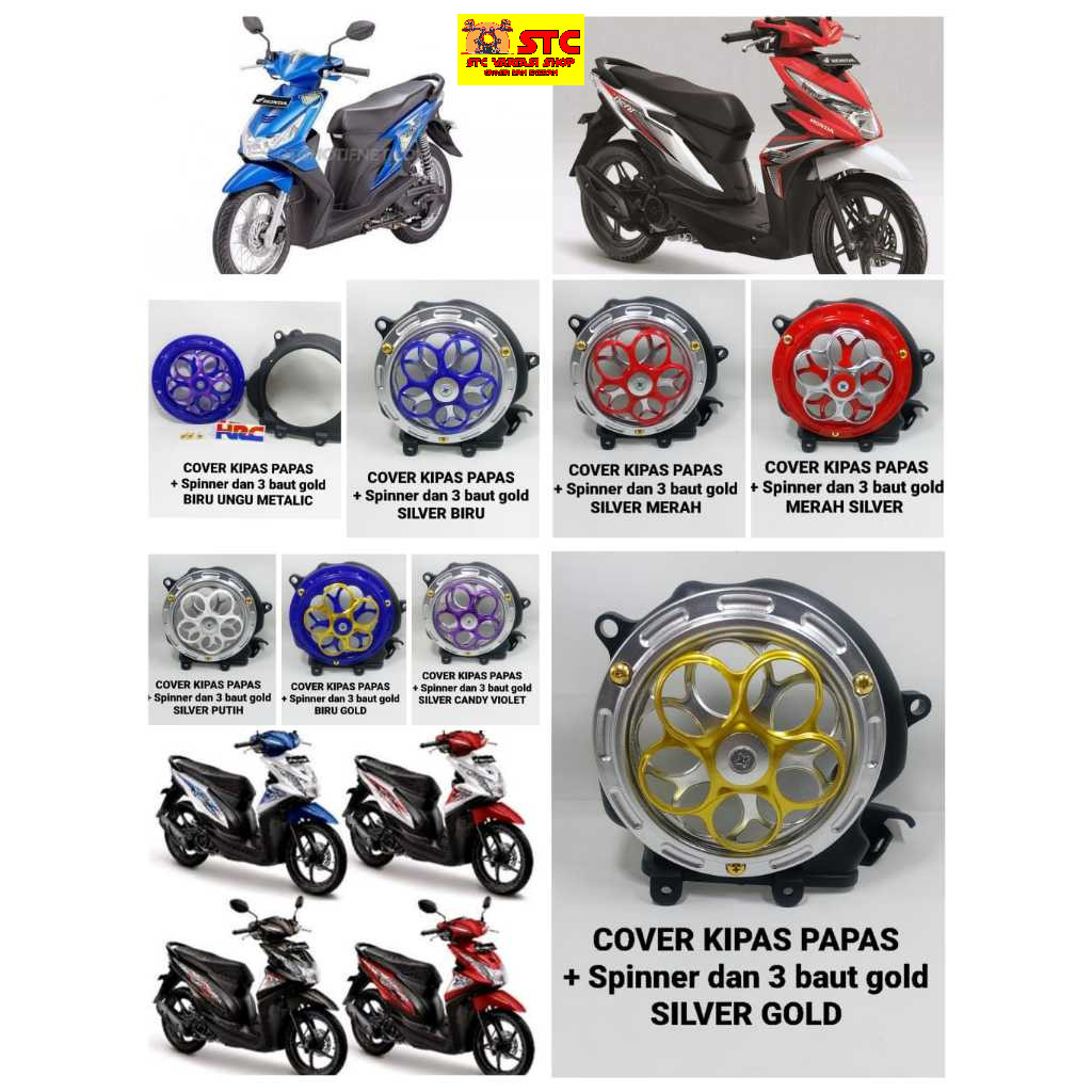 Jual Spinner cover kipas Beat Fi 2016-2019 Beat Fi 2012-2015 Beat Karbu ...